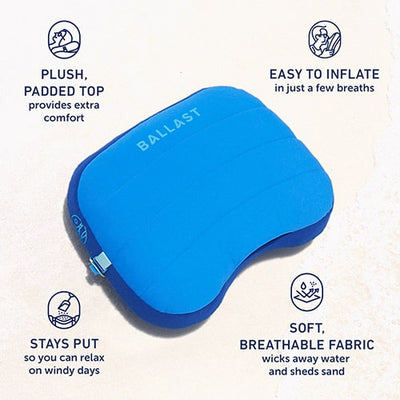 Ballast Beach Pillow | The Pillow Built For The Beach | Ballast Outdoor ...